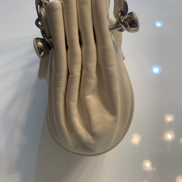 CHANEL | Bags | Authentic Chanel Rare Off White Accordion Handbag ...